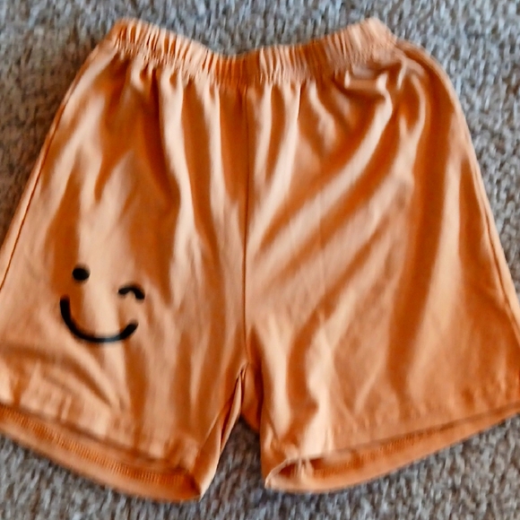 Bottoms | Orange Smiley Face Shorts | Poshmark